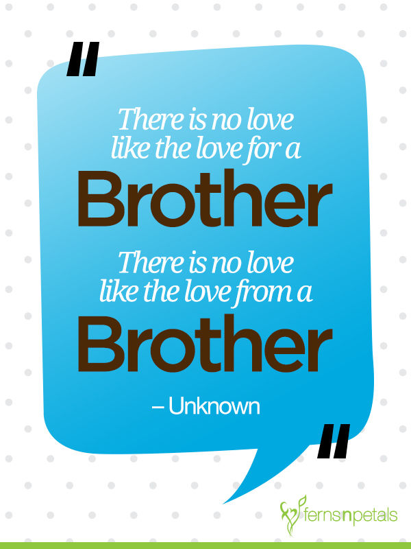 20+ Happy Brother's Day Quotes, Wishes N Messages - Ferns N Petals