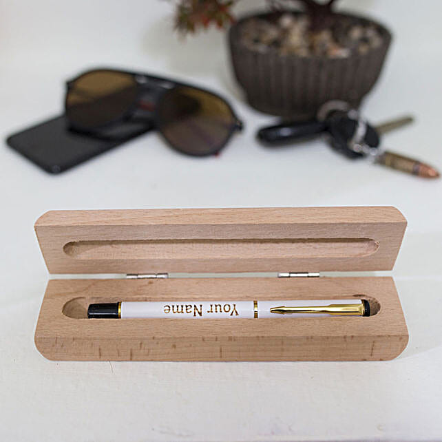 Engraved Pen In Personalised Wooden Box | Gift printed pen n ...