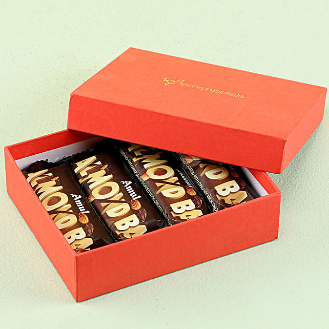 Amul Almond Bars Box | Gift Online Amul Almond Chocolates - Ferns N Petals