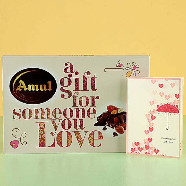 Amul Rejoice Pack Love Greetings | Gift Premium Chocolate with Greeting ...
