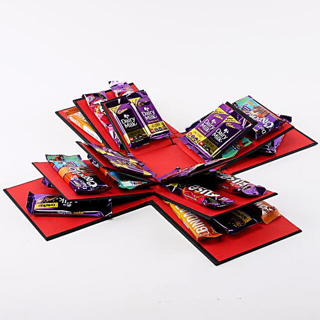 Sweet Treats Explosion Box | Gift chocolate inside explosion box ...