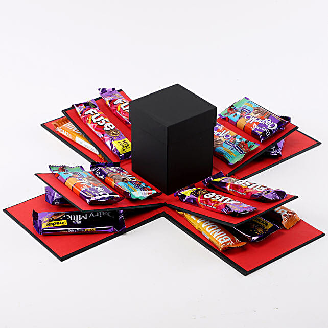 Sweet Treats Explosion Box | Gift chocolate inside explosion box ...